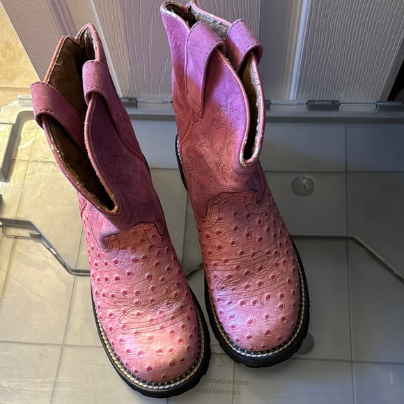 Ariat | Shoes | Ariat Fat Baby Pink Western Cowboy Boots | Poshmark